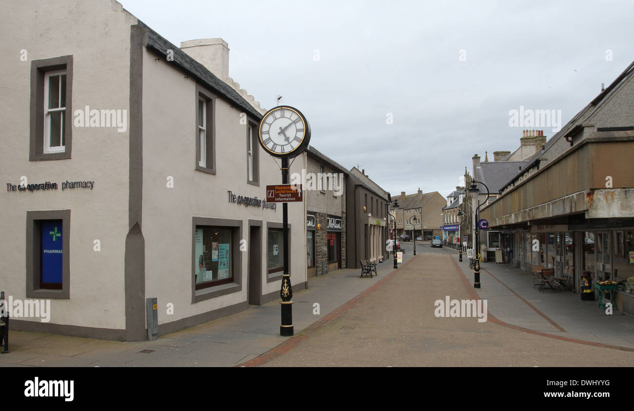 Thurso street scene Scotland March 2014 Stock Photo - Alamy