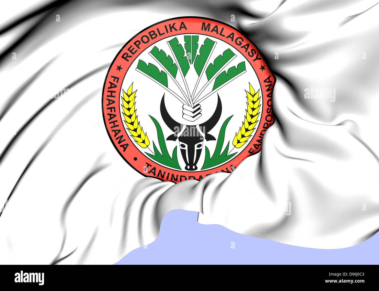 Malagasy Republic Coat of Arms (1958-1975). Close Up Stock Photo - Alamy