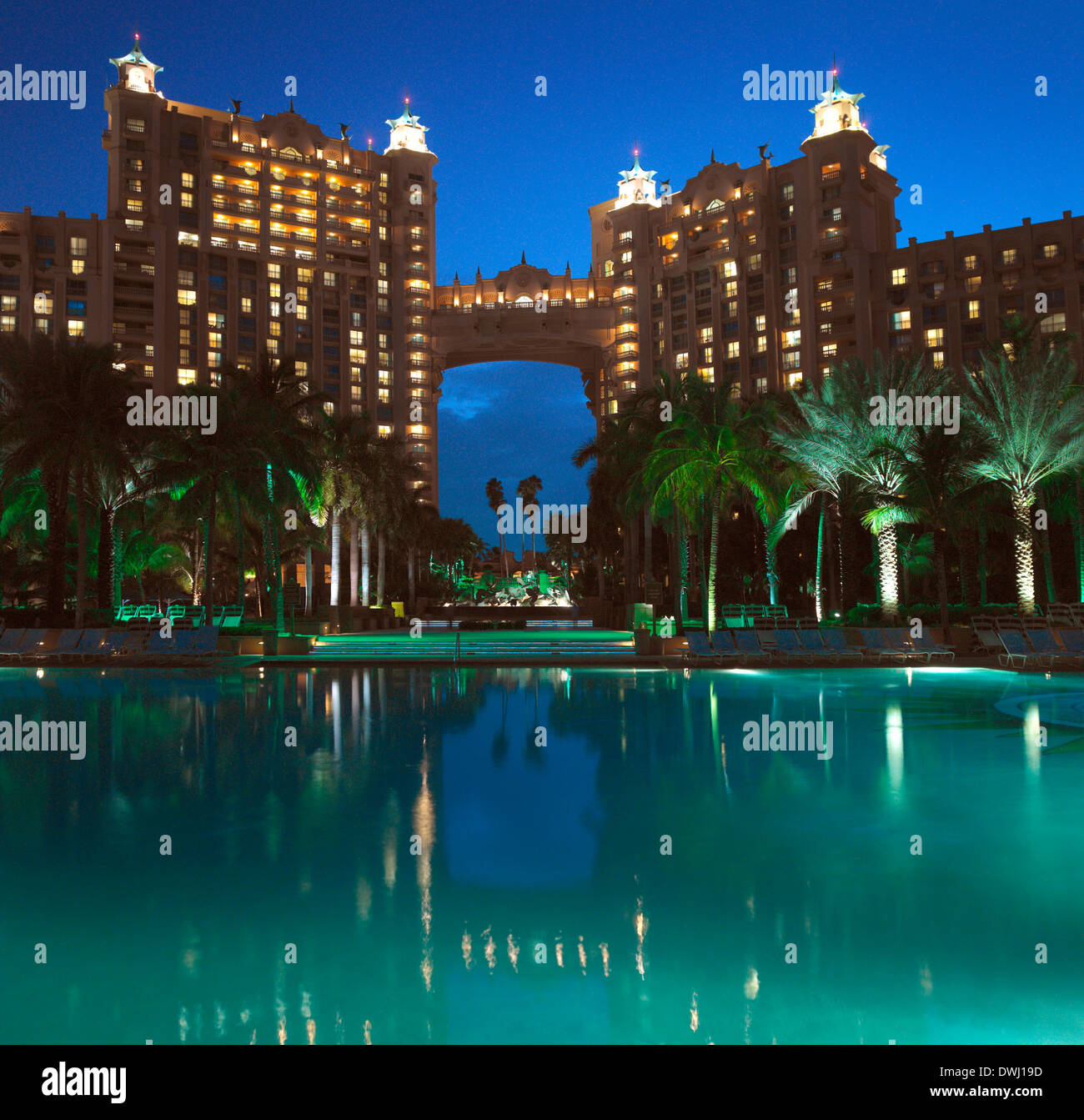 The luxury vacation resort of Atlantis on Paradise Island in the ...