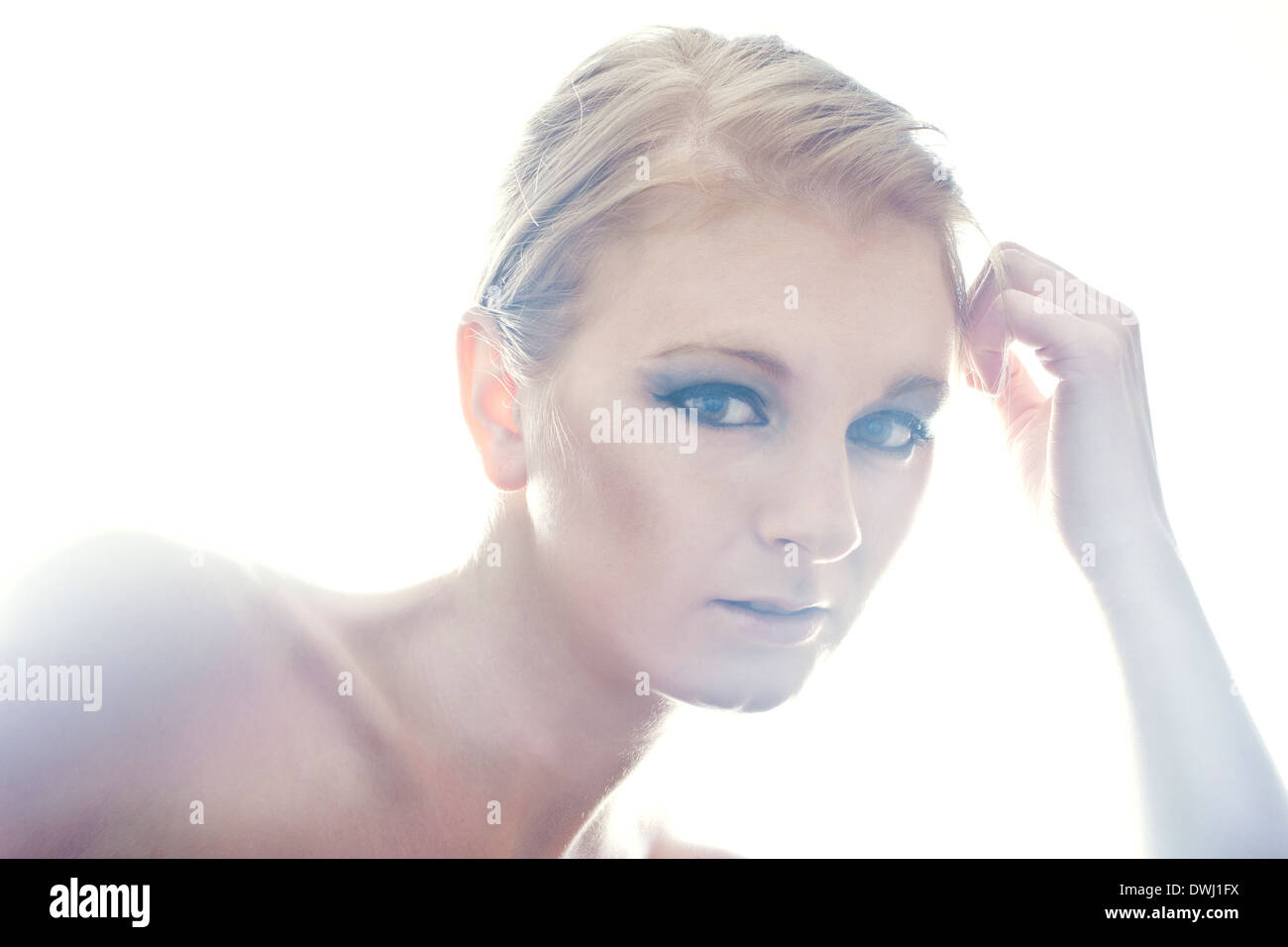 Studio Portrait shot of a female model Stock Photo - Alamy