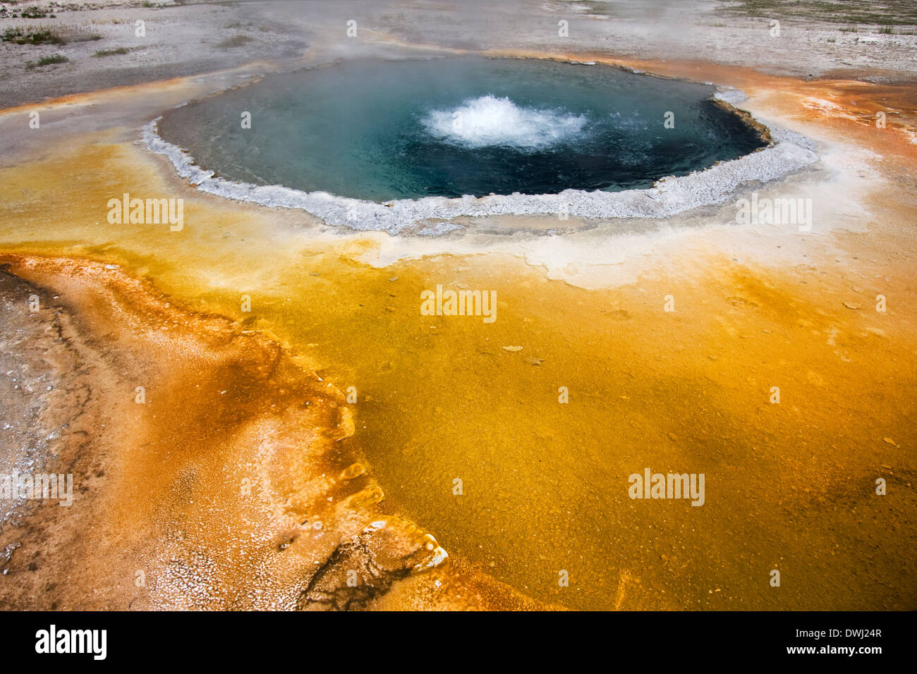 Crested pool in upper geyser basin hi-res stock photography and images ...