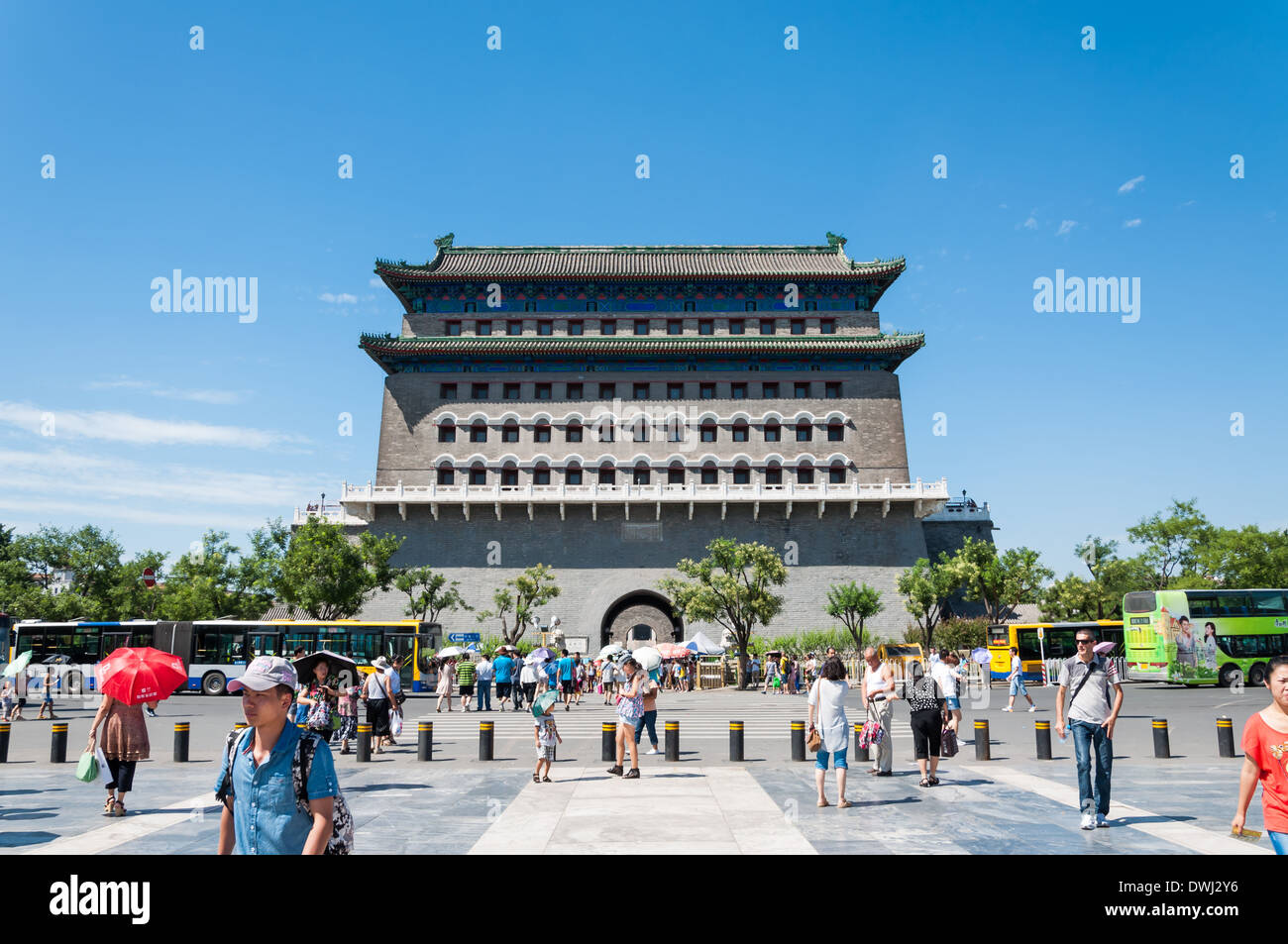 Zhengyang Gate is an old arrow tower between Tiananmen Square and Qianmen Street in Beijing ...