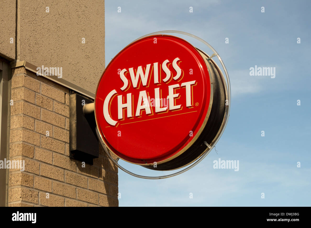 Swiss Chalet Sign Stock Photo - Alamy