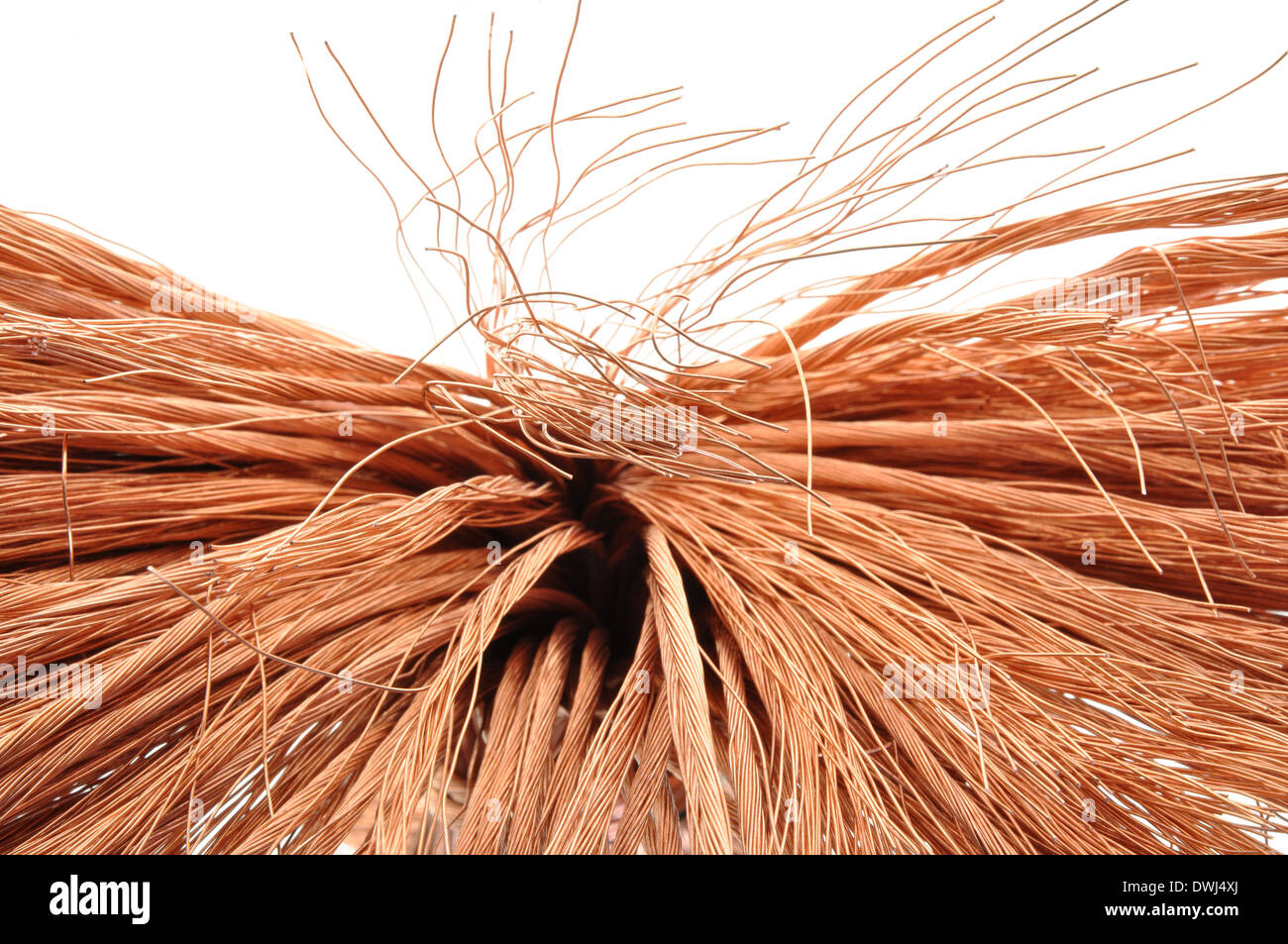 Copper wire, idea of development in technology Stock Photo - Alamy