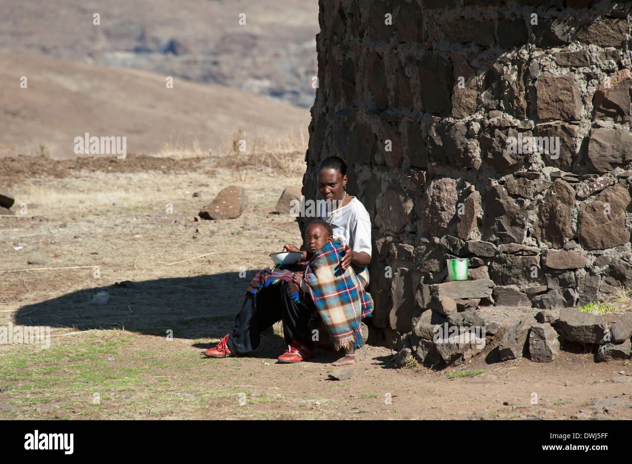 Lesotho woman child hi-res stock photography and images - Alamy