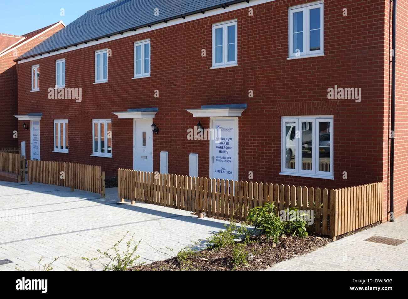 House building in progress on greenfield sites in North Buckinghamshire ...