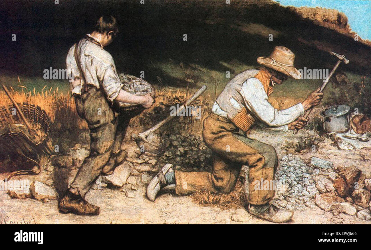 Gustave Courbet - Stonebreakers Stock Photo - Alamy
