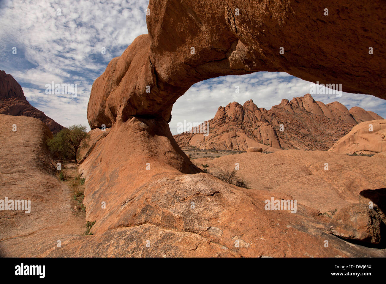 rock arch near the granite mountain Spitzkoppe, Namibia, Africa Stock Photo - Alamy