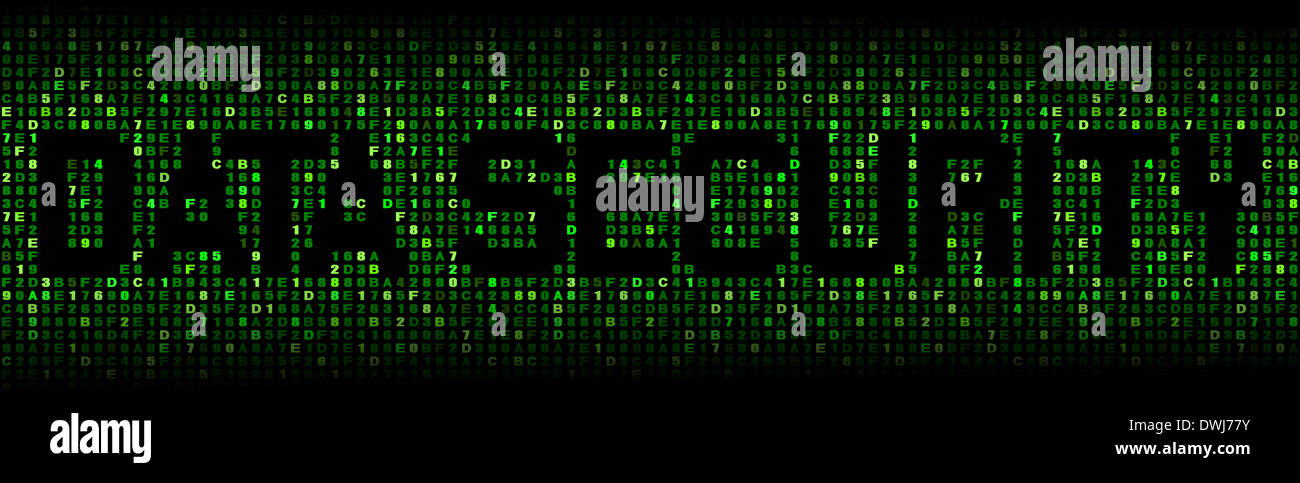 Data Security text on hex code illustration Stock Photo - Alamy