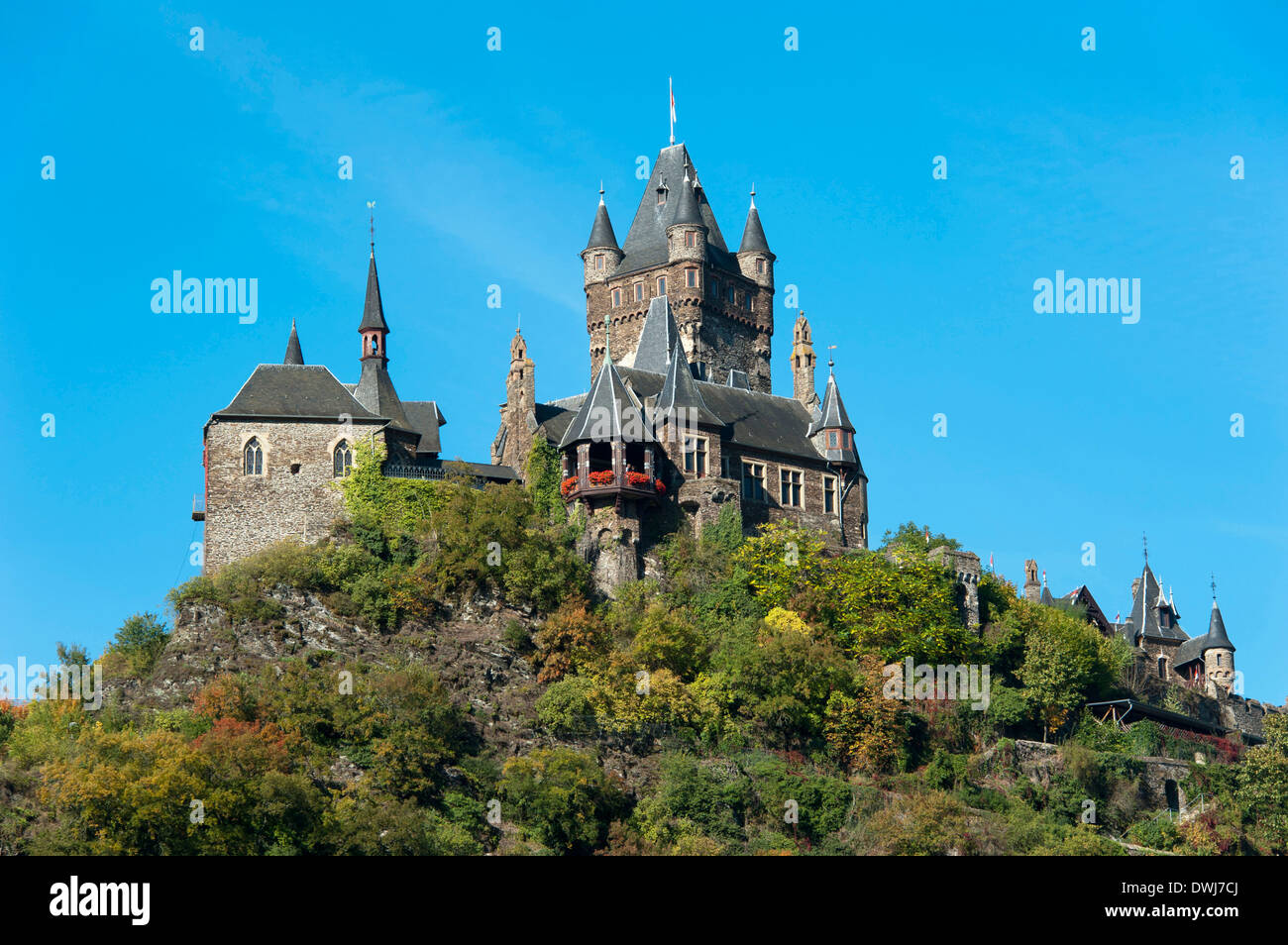 Imperial castle, Cochem Stock Photo - Alamy
