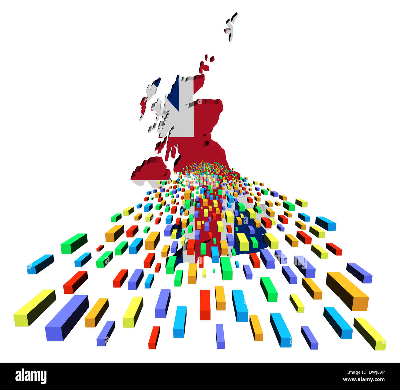 Map of the uk illustration hi-res stock photography and images - Alamy