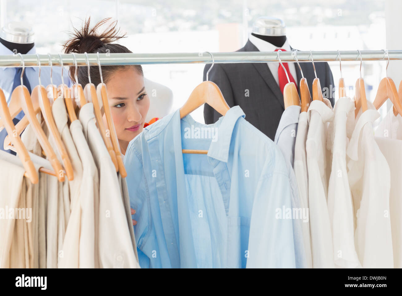 Beautiful young female designer checking hi-res stock photography and ...