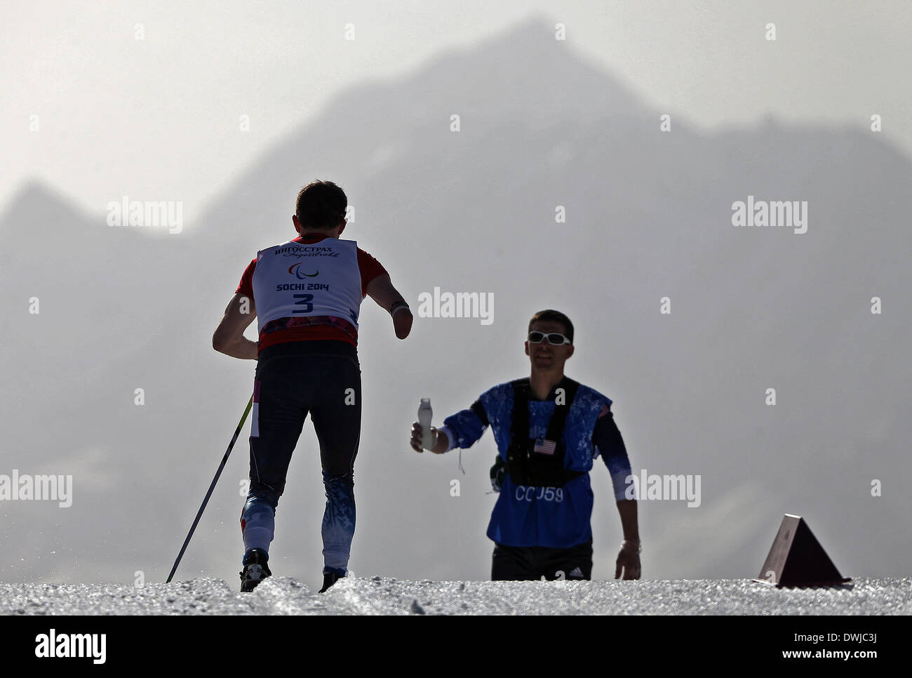 John Oman of USA competes in Men's 20km Standing at Cross-Country event ...