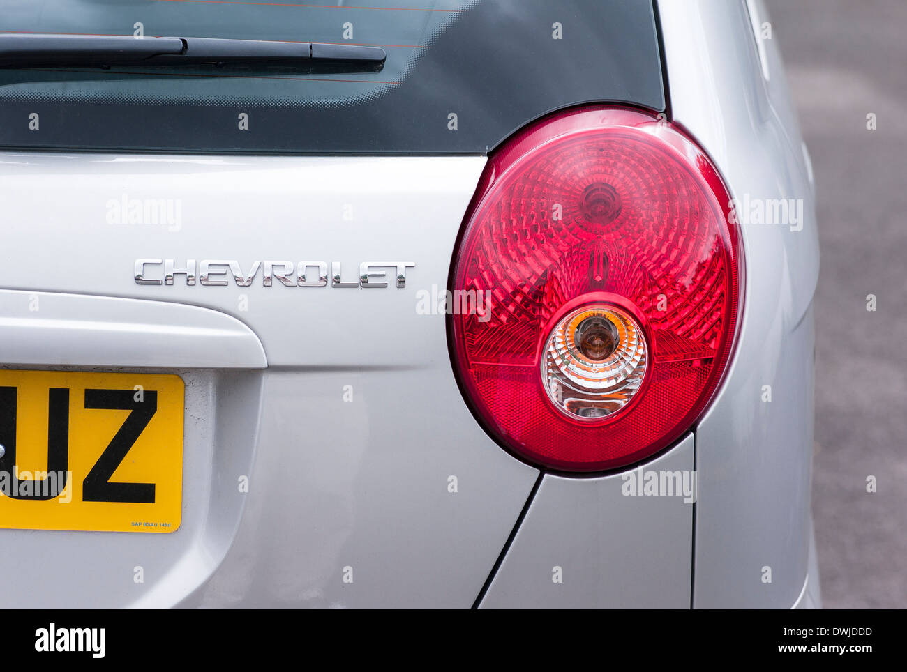 Rear light cluster on a Chevrolet Matin small car Stock Photo - Alamy