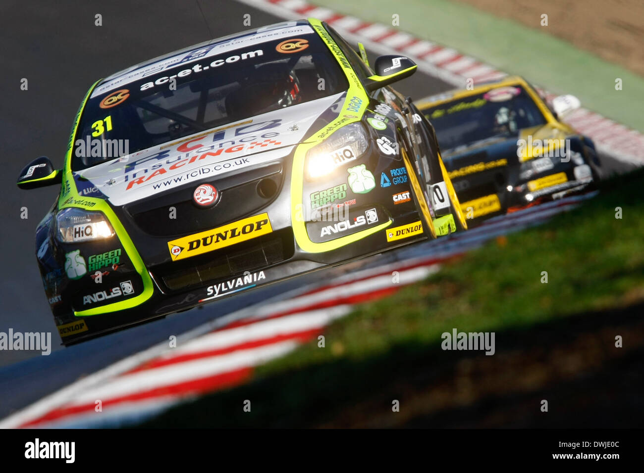 Jack Goff drives in the 2013 Dunlop MSA British Touring Car ...