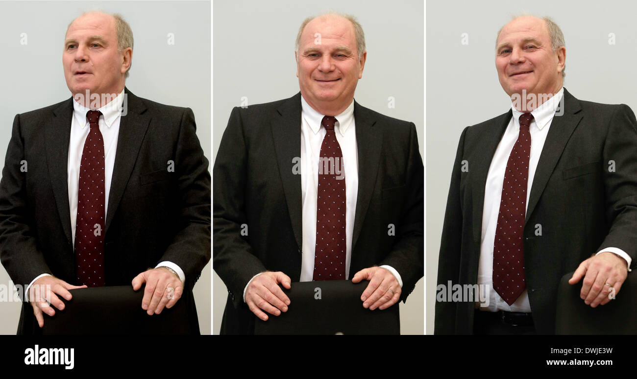 Munich, Germany. 10th Mar, 2014. (COMBO) The composite picture shows ...