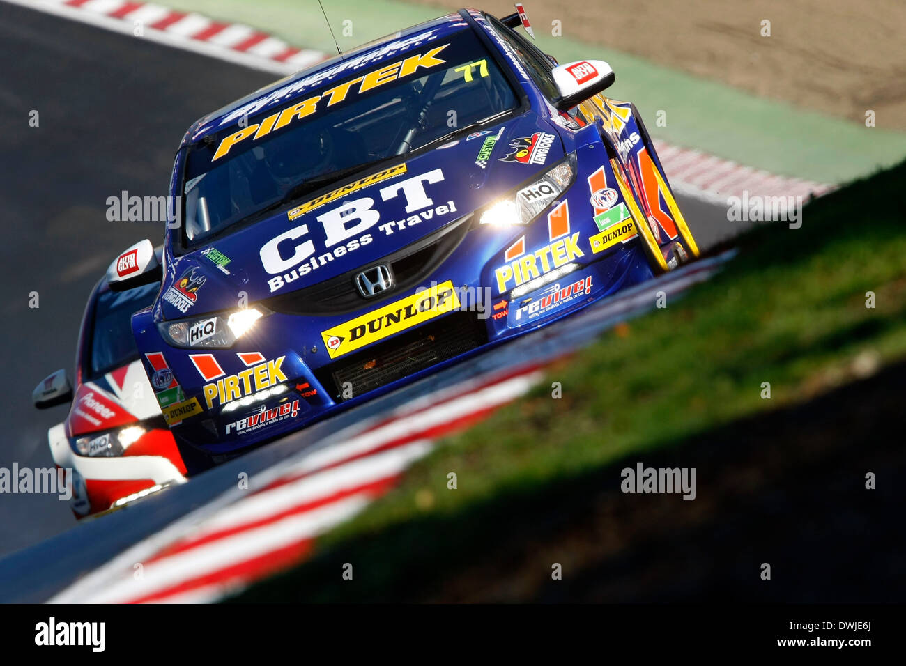 Andrew Jordan drives in the 2013 Dunlop MSA British Touring Car ...