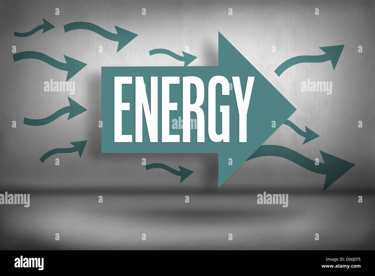 Energy against arrows pointing Stock Photo - Alamy