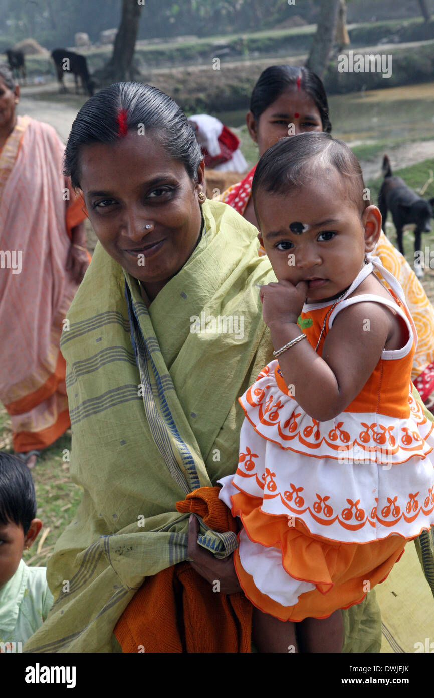 Indian Village Mother Daughter High Resolution Stock Photography and ...