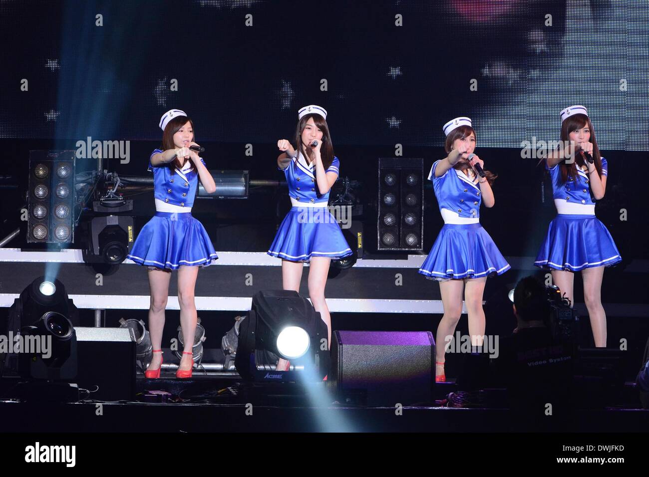 Taiwan girl group Popu Lady perform at concert in Taipei,China on ...