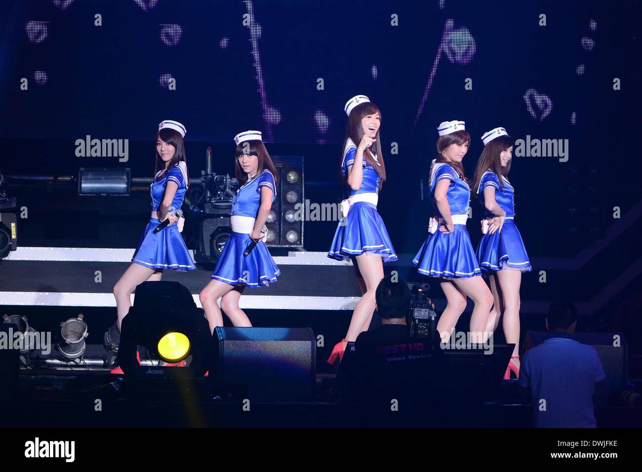 Taiwan girl group Popu Lady perform at concert in Taipei,China on ...
