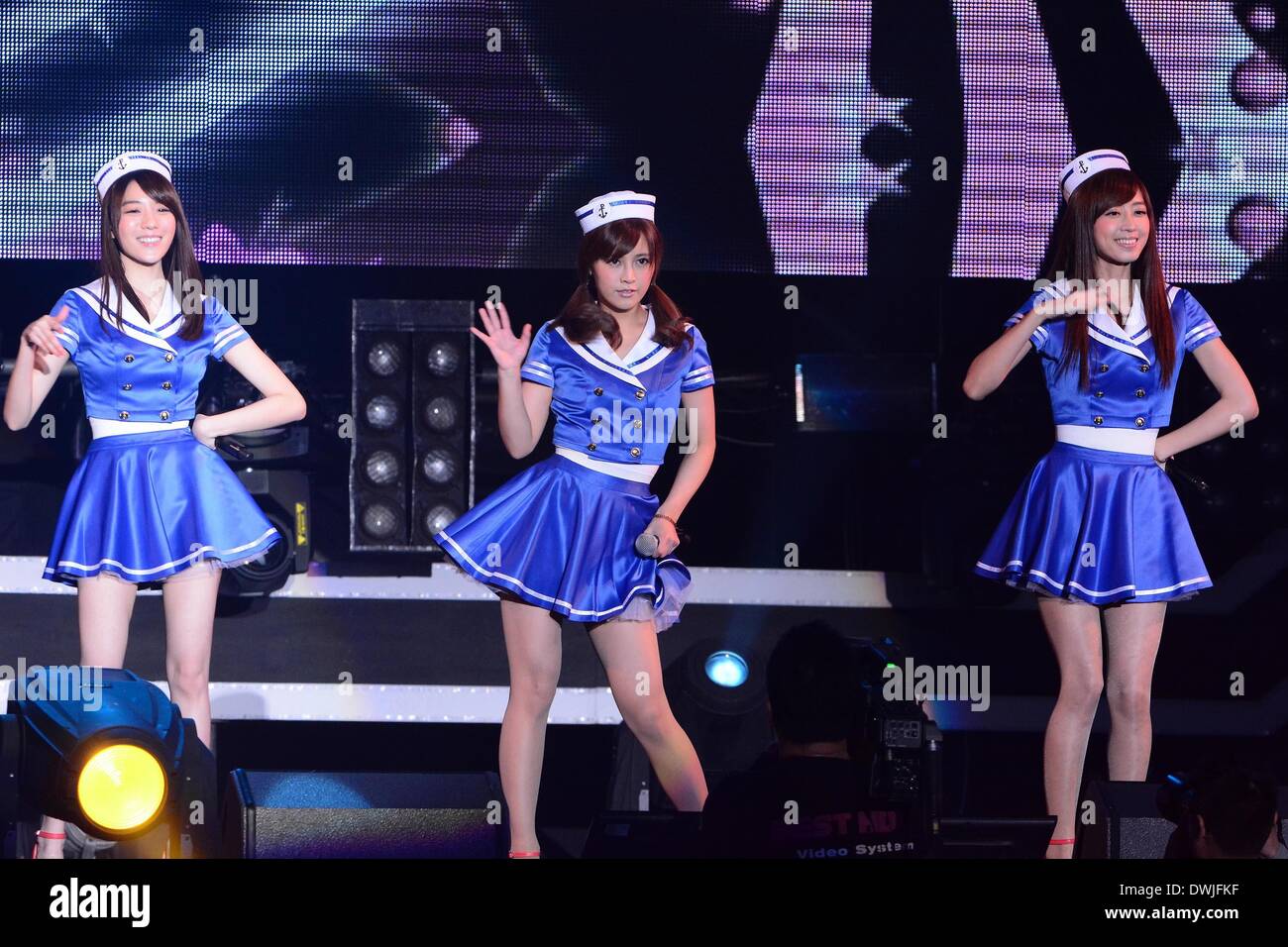 Taiwan girl group Popu Lady perform at concert in Taipei,China on ...