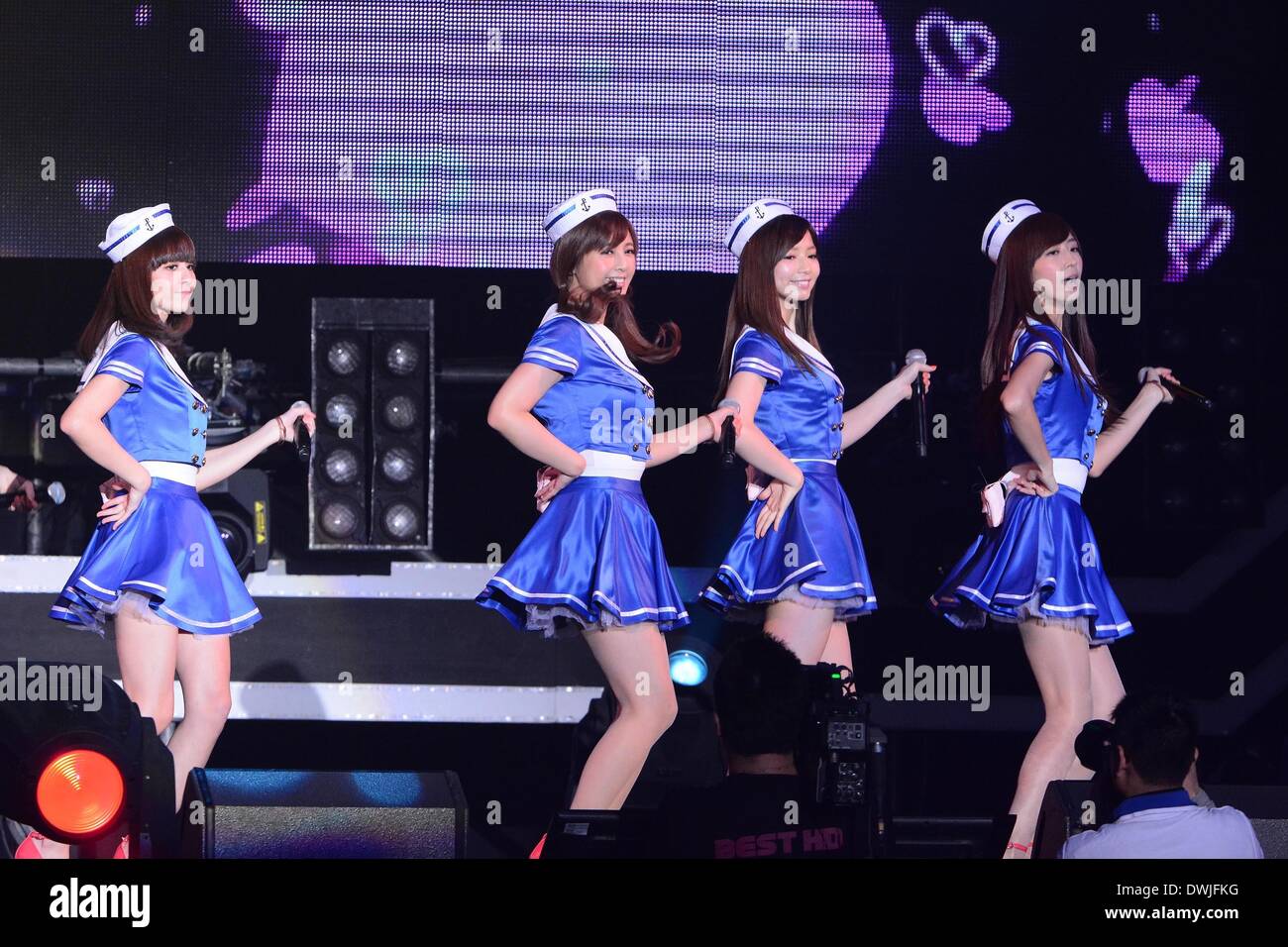 Taiwan girl group Popu Lady perform at concert in Taipei,China on ...