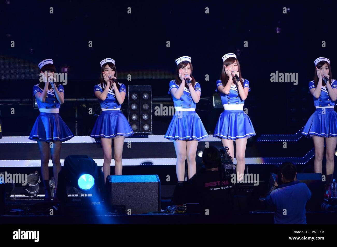 Taiwan girl group Popu Lady perform at concert in Taipei,China on ...