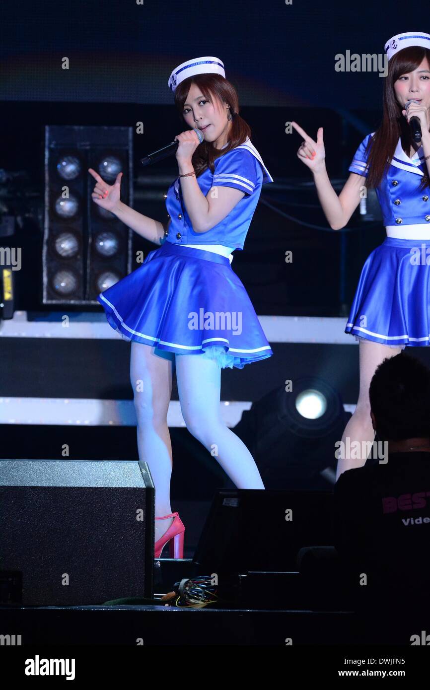 Taiwan girl group Popu Lady perform at concert in Taipei,China on ...
