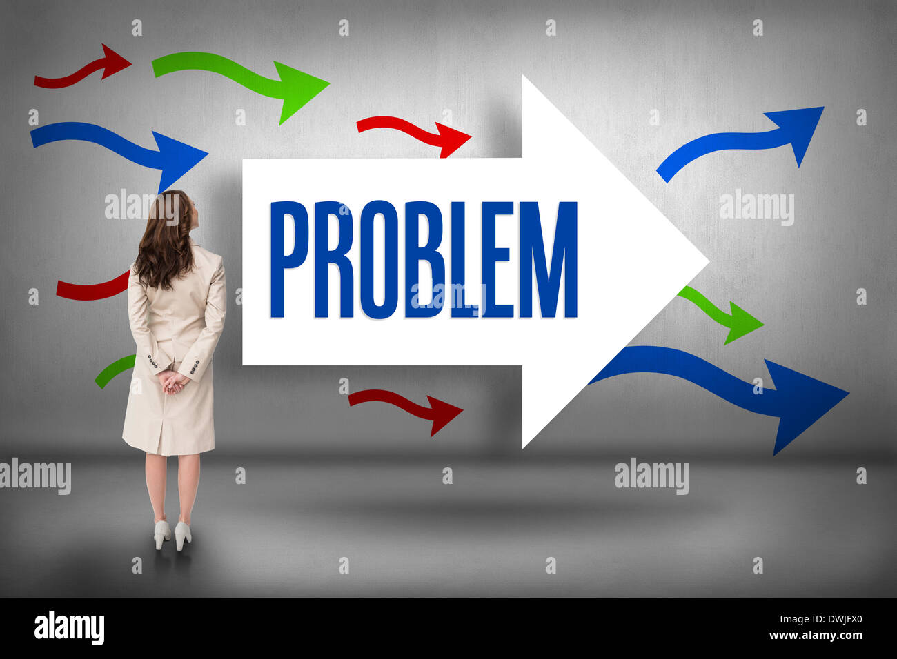 Green curved arrow pointing up against sky Stock Photo - Alamy