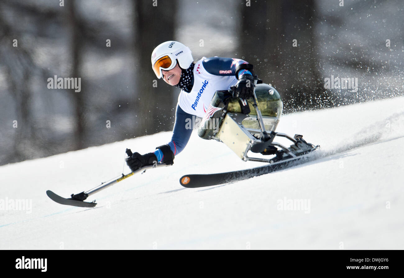 Stephani Victor of USA in action during the Women's Super G - Sitting ...