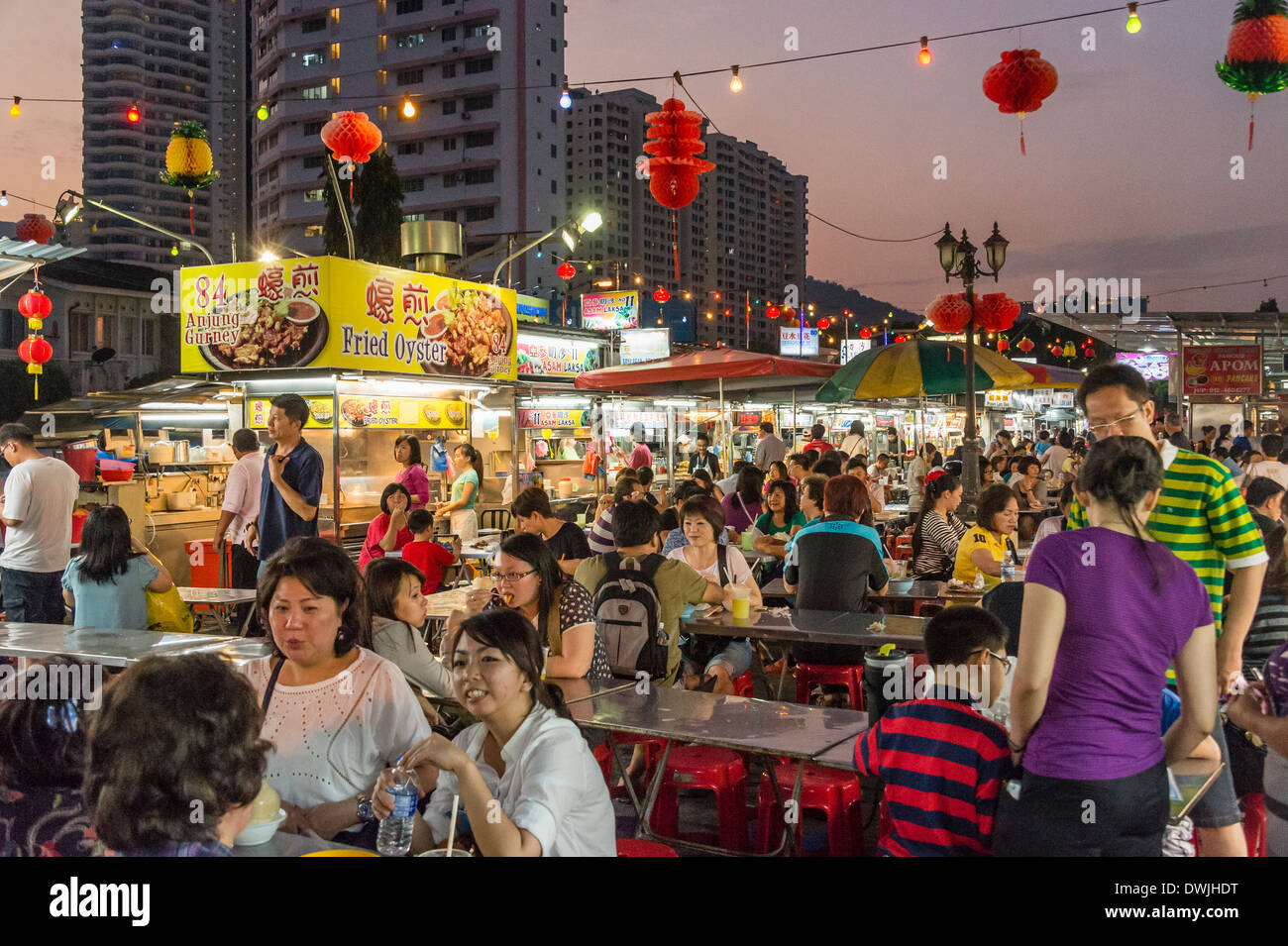 Eating food in Gurney Drive Stock Photo - Alamy