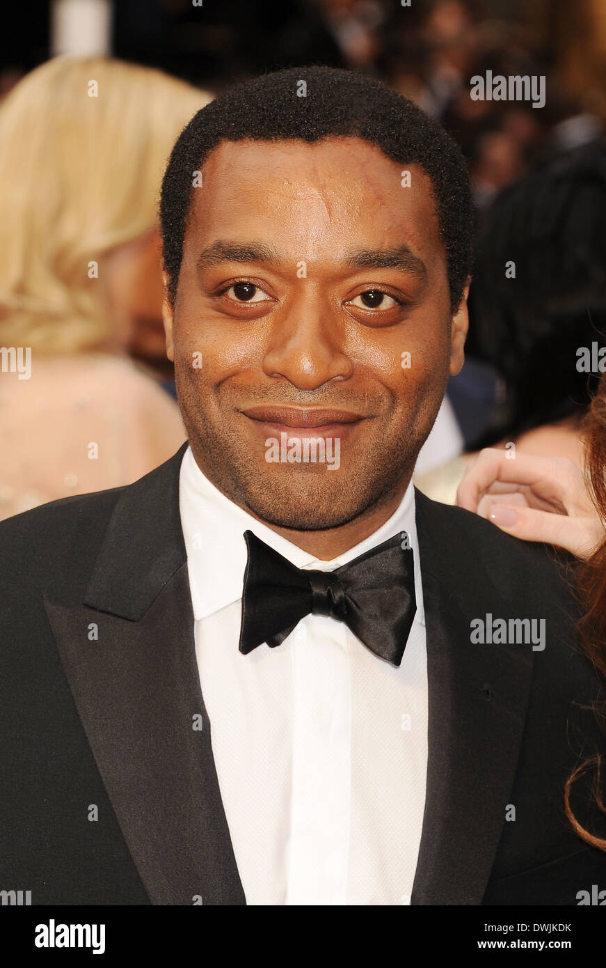 CHIWETEL EJIOFOR English actor at the Oscars in March 2014. Photo ...