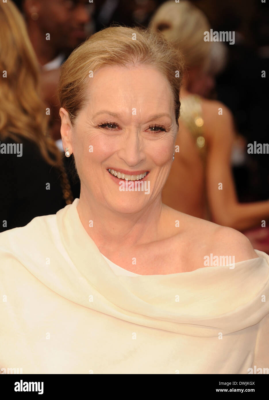 MERYL STREEP US film actress at the Oscars in March 2014. Photo Jeffrey ...