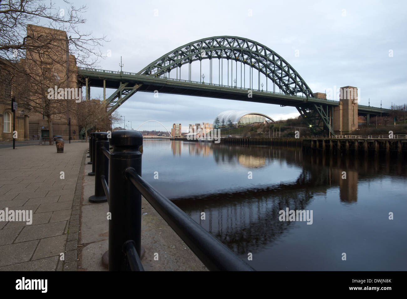 The Tyne Bridge joint Newcastle and Gateshead in Tyne and Wear, United ...