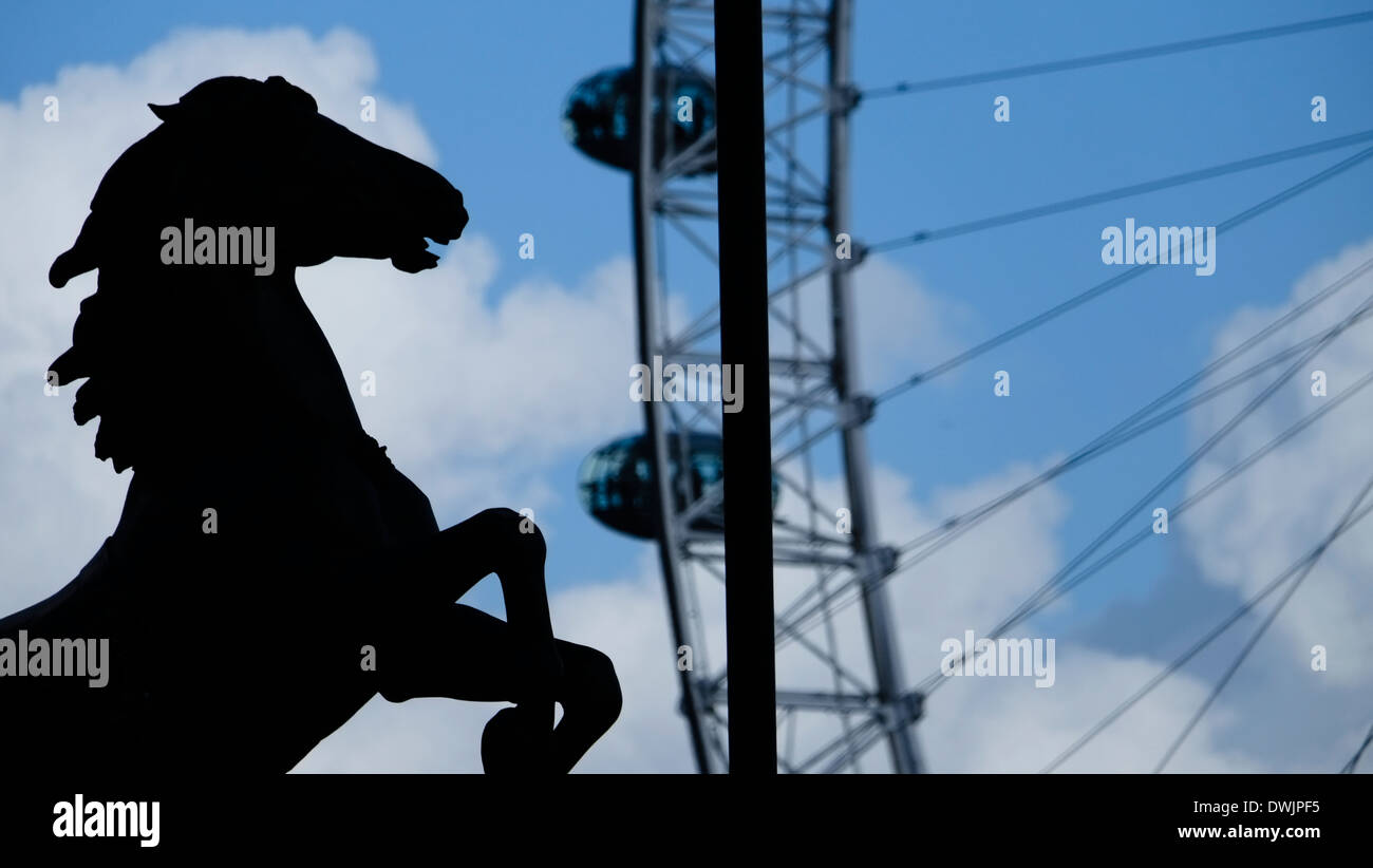 Statue Boudicca London Eye London High Resolution Stock Photography and ...