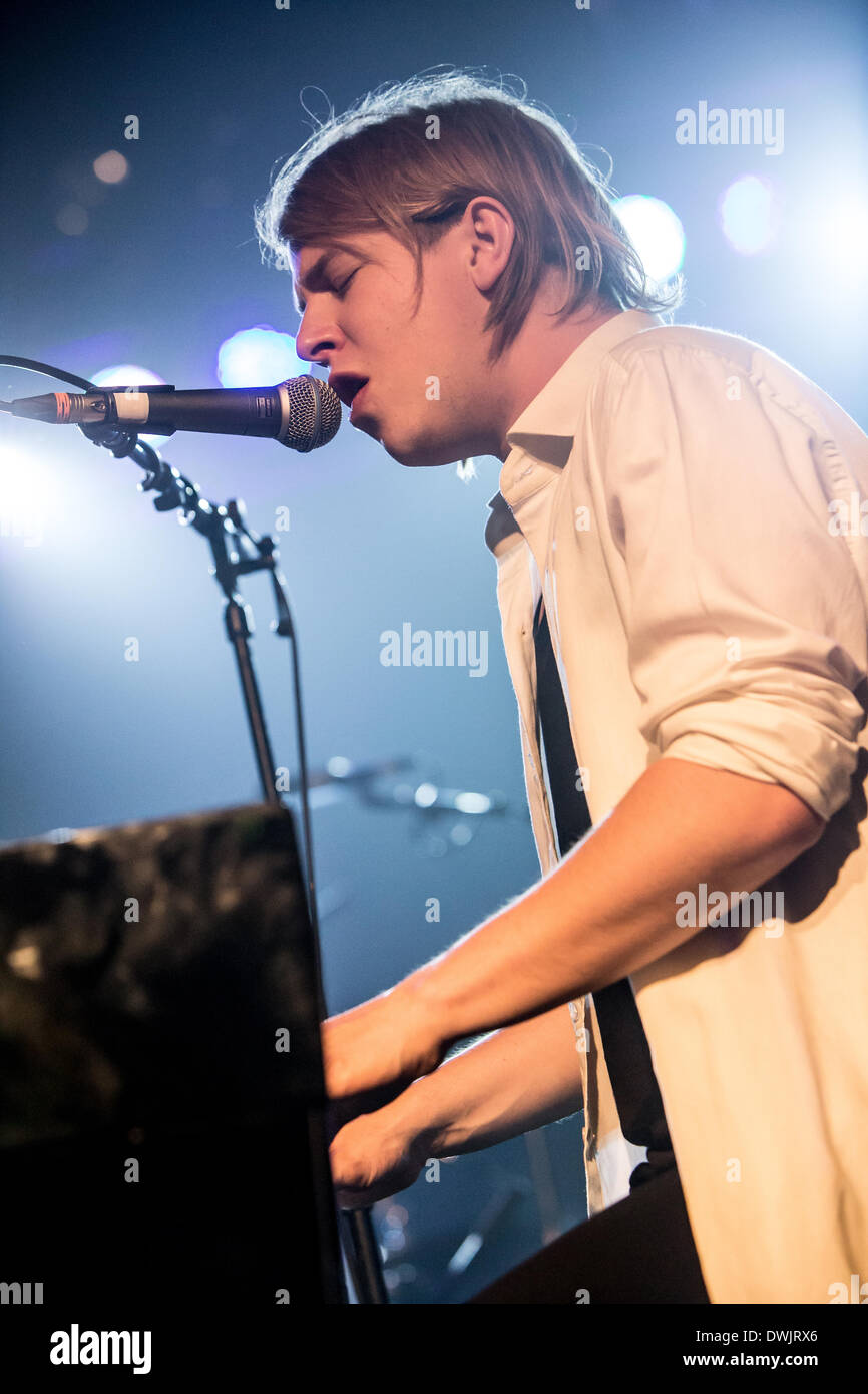 Milan Italy. 09th March 2014. The British singer-songwriter TOM ODELL ...