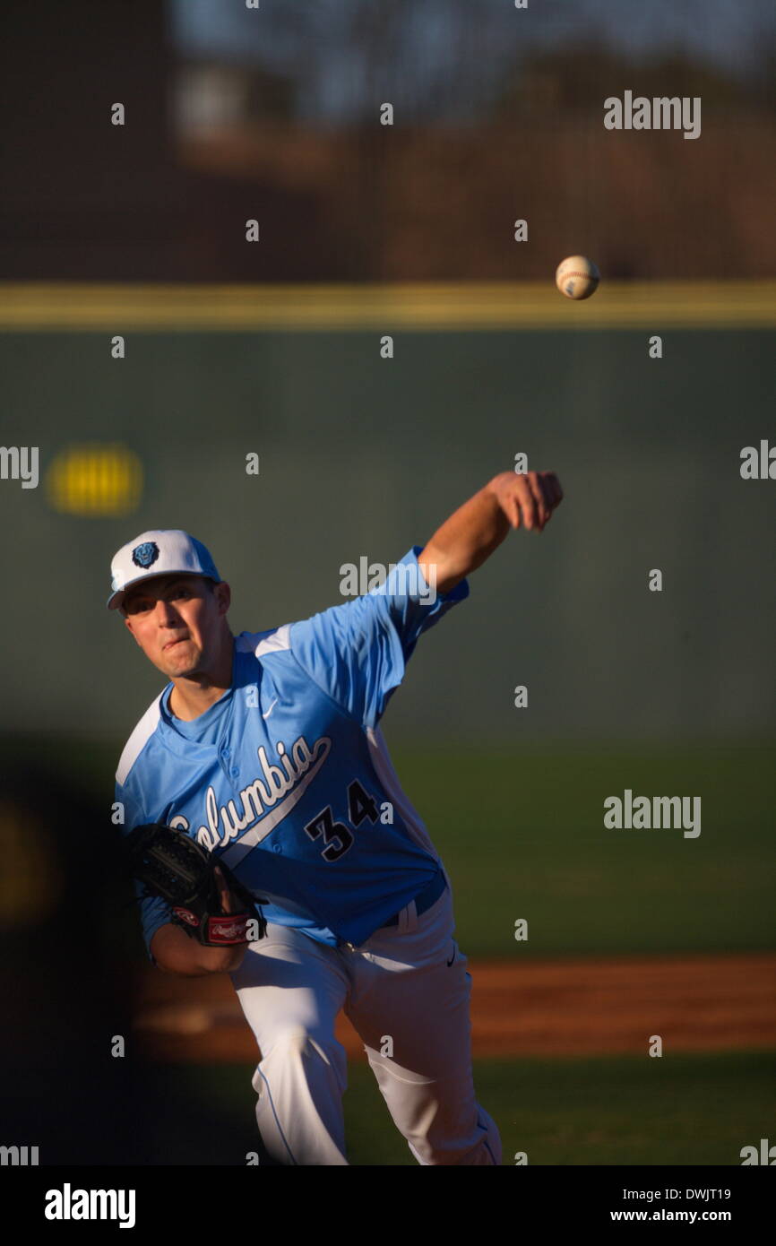 Kennesaw, Georgia, USA. March 8, 2014 -- Colubmia's Thomas Crispi (34 ...
