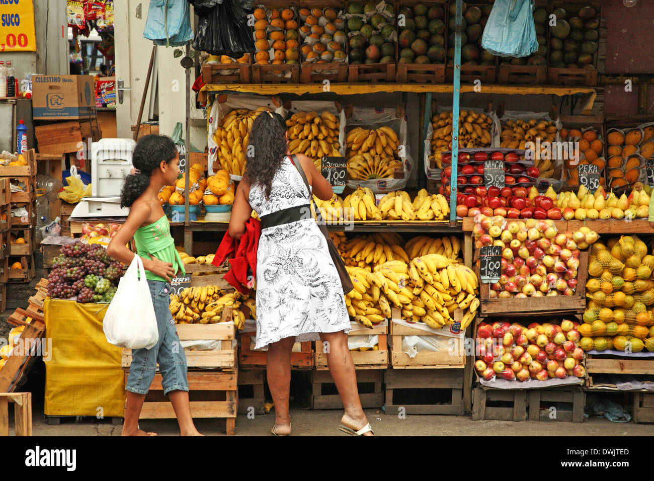 Fruits shop, Brazil, Rio de Janeiro Stock Photo - Alamy