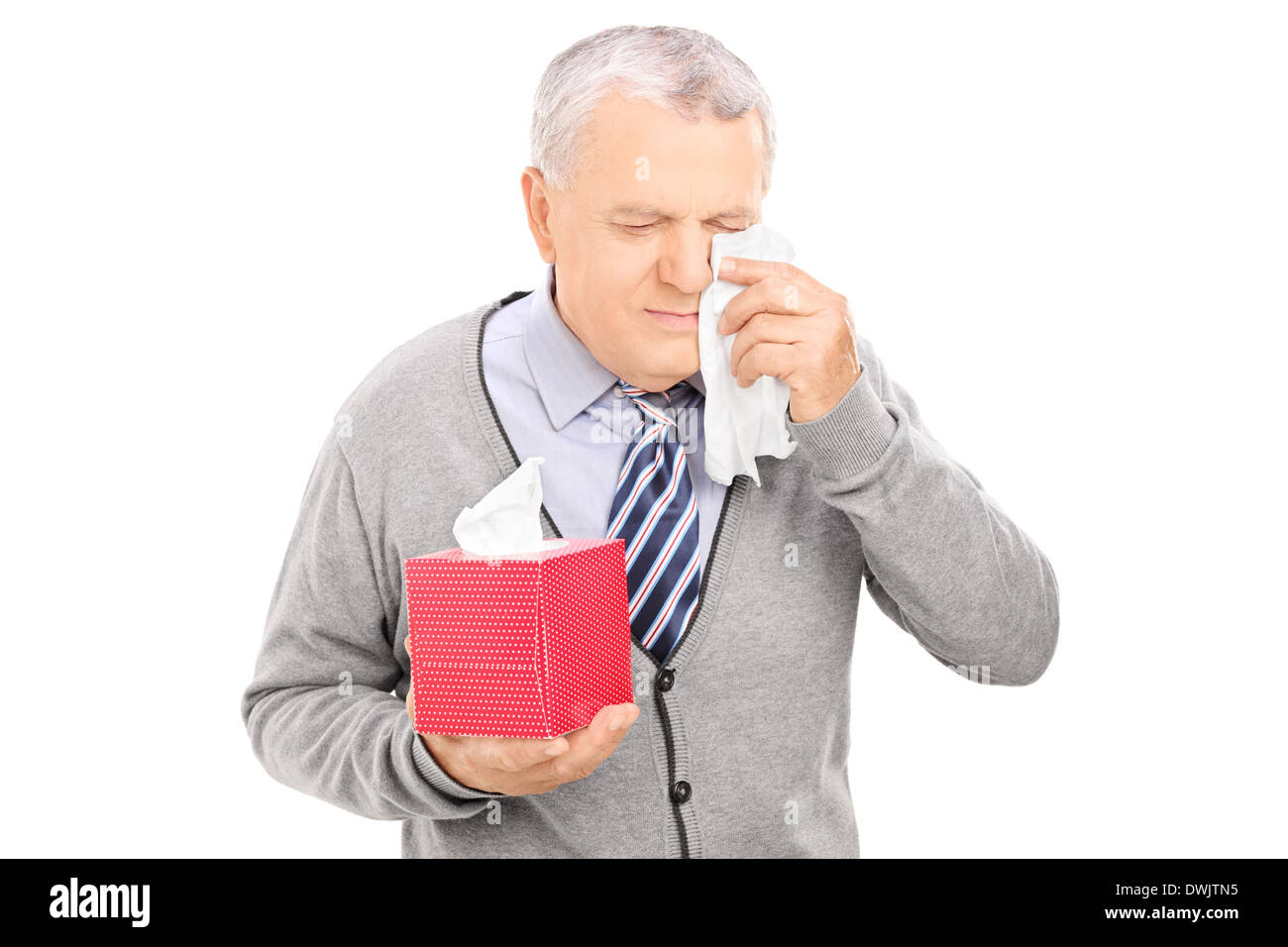 Man crying tissue hi-res stock photography and images - Alamy