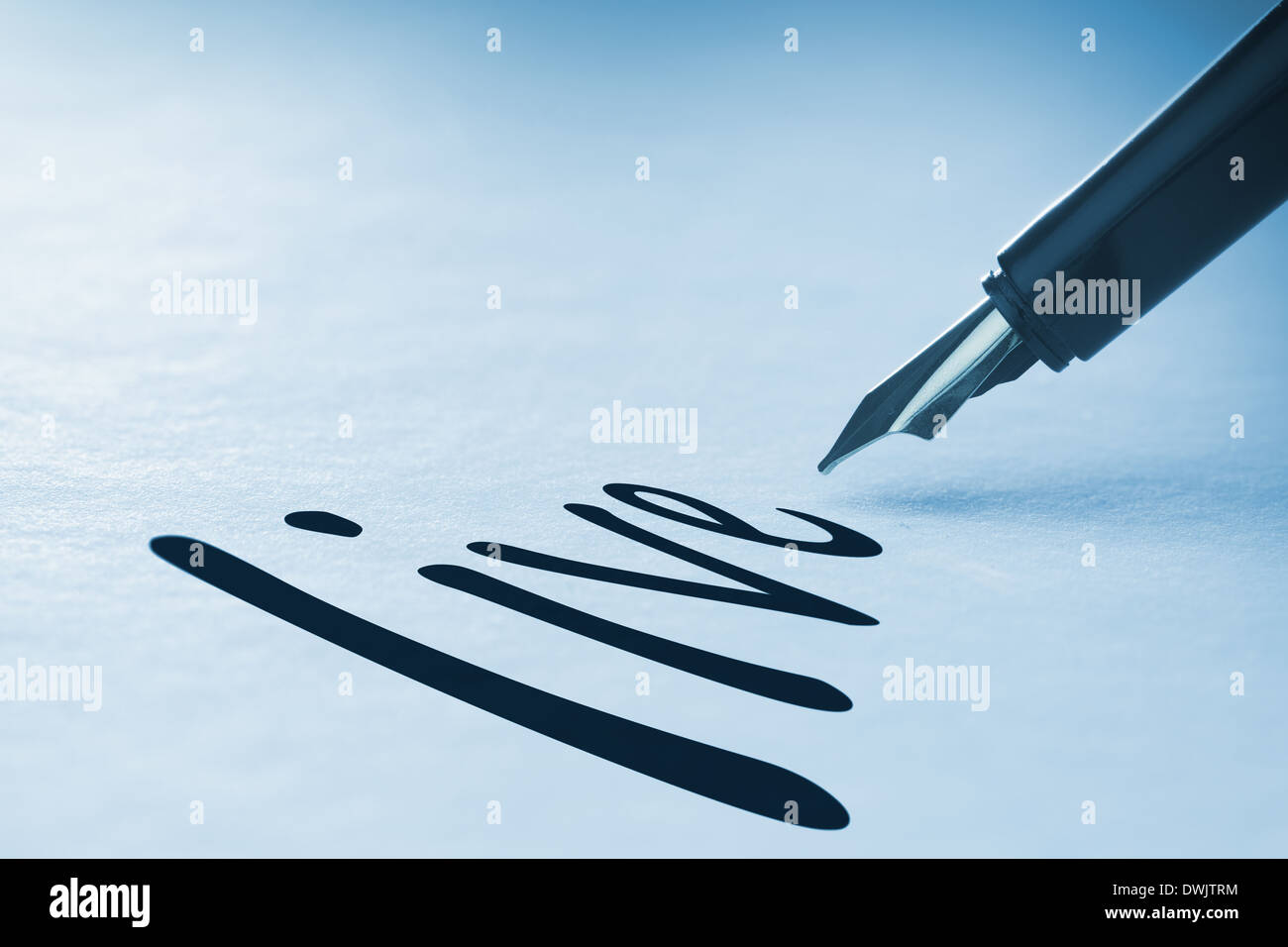 Fountain pen writing Live Stock Photo - Alamy