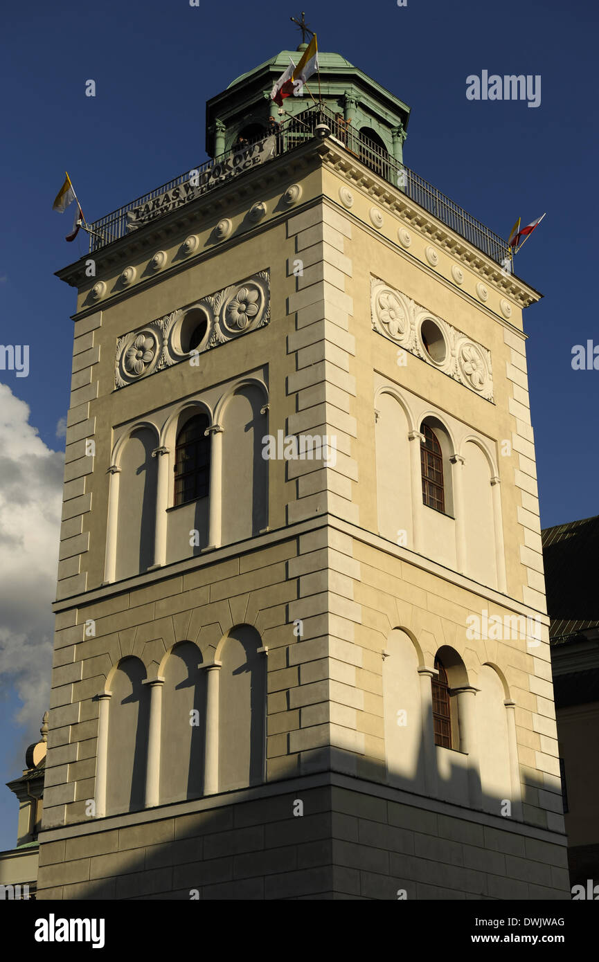 Poland. Warsaw. Saint Anne's Church. Bell tower, 19th century Stock ...