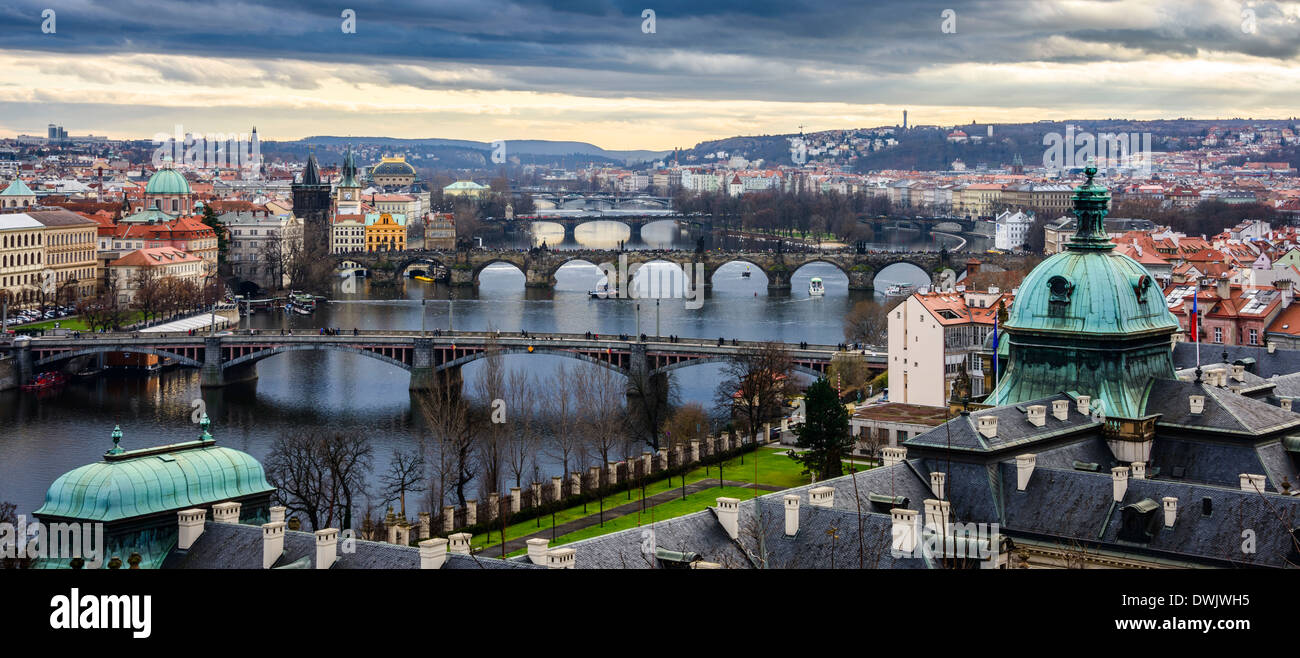 Prague city skyline architecture urban hi-res stock photography and images - Alamy