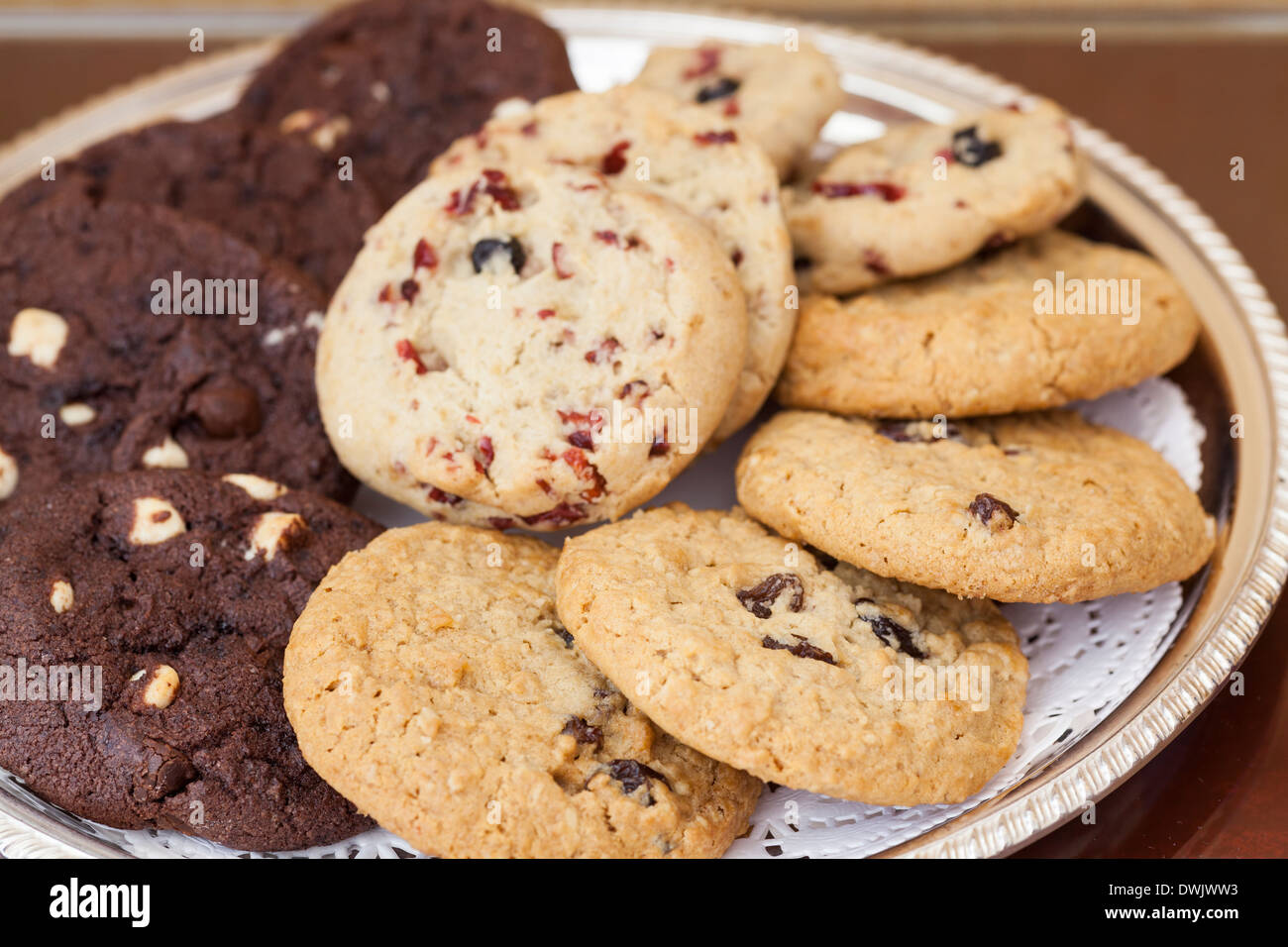 Plate of biscuits Stock Photo - Alamy
