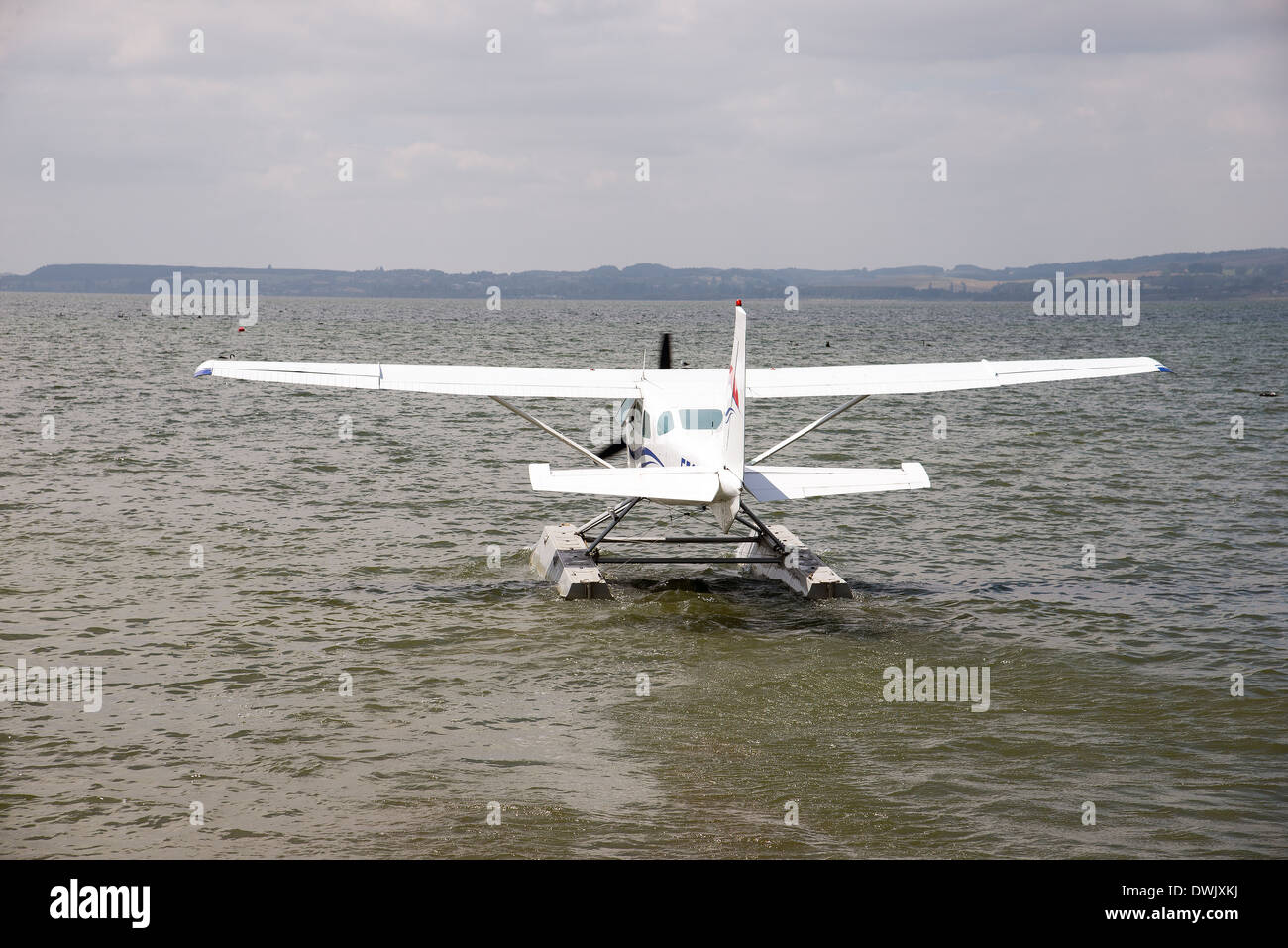 Float plane taking off from a lake New Zealand Stock Photo - Alamy