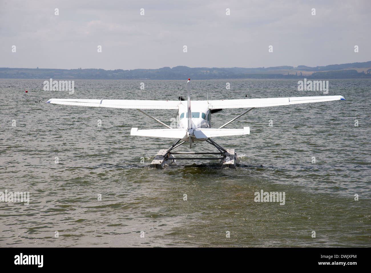 Float plane taking off from a lake New Zealand Stock Photo - Alamy
