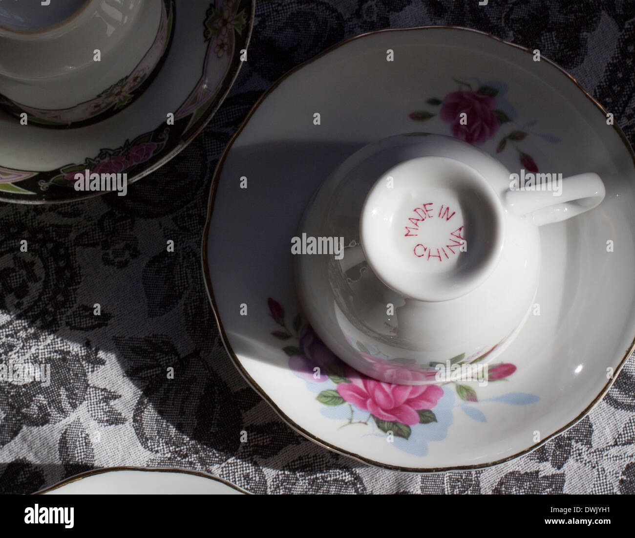 Cup upside down on saucer hi-res stock photography and images - Alamy