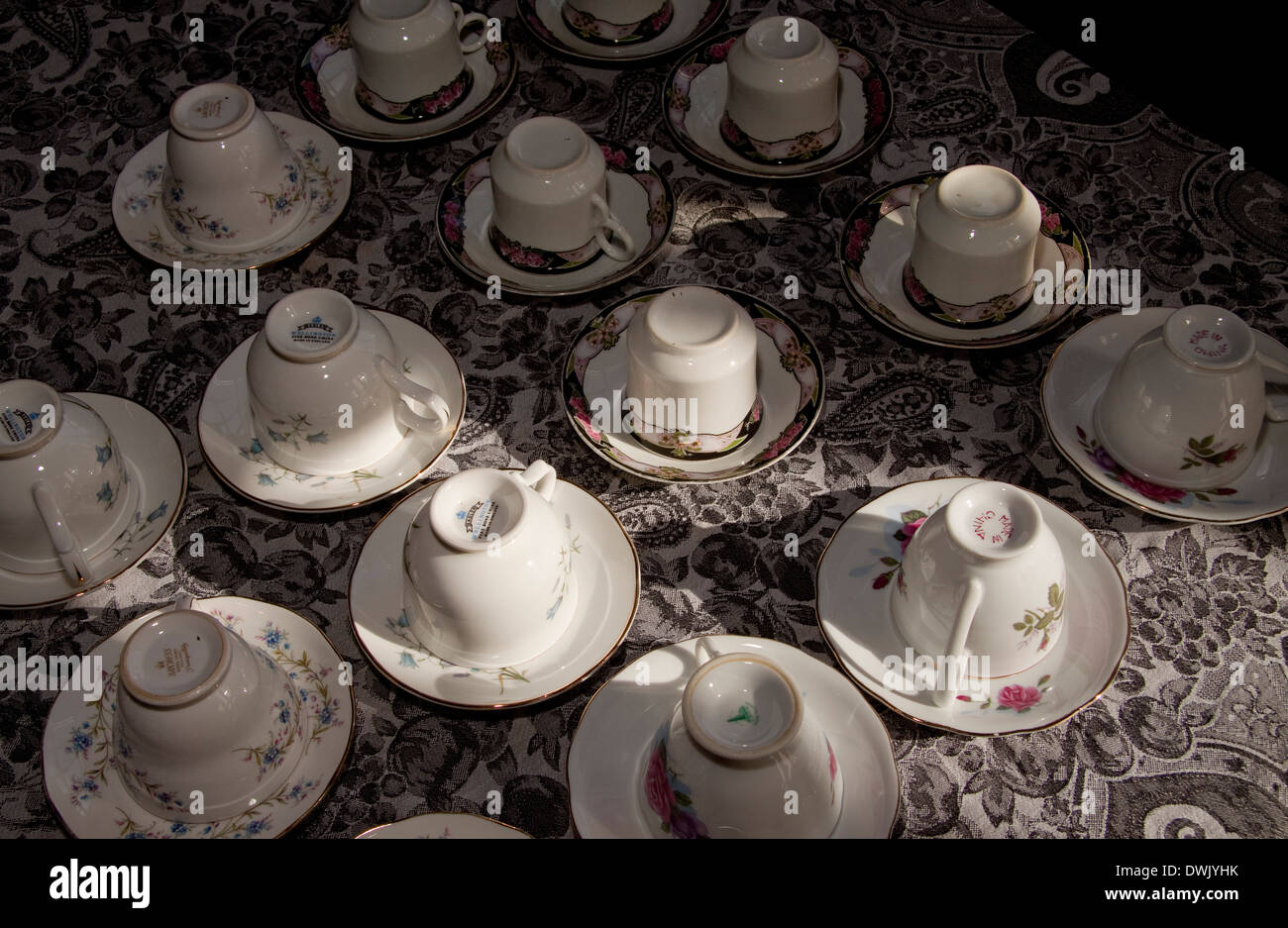 Cup upside down on saucer hi-res stock photography and images - Alamy