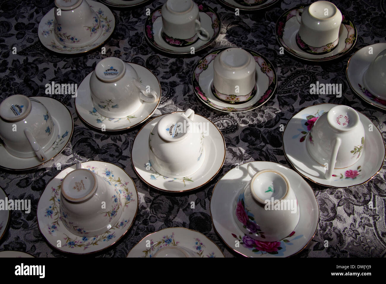 Cup upside down on saucer hi-res stock photography and images - Alamy