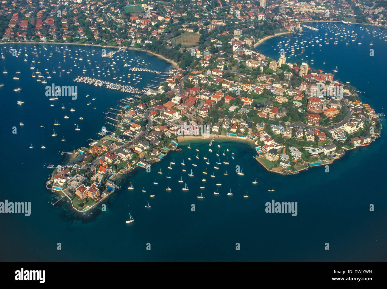 SYDNEY, AUSTRALIA - Aerial view of Point Piper Stock Photo - Alamy